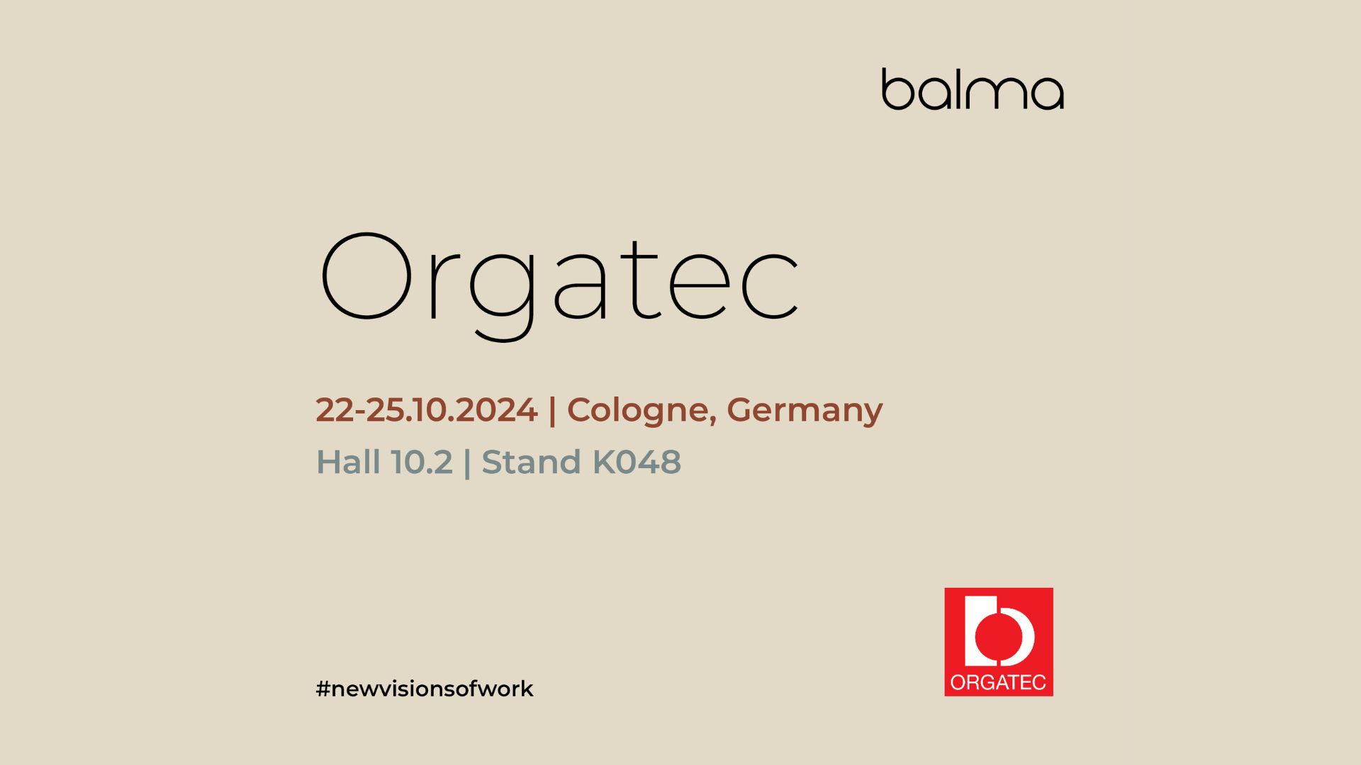 Balma na targach Orgatec 2024