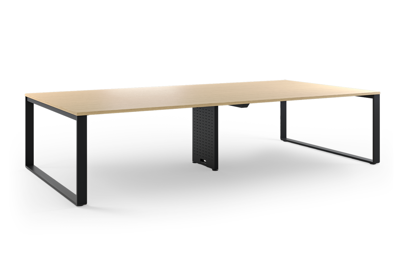 Multibase Bench Mixt - multi-person desk on sled bases